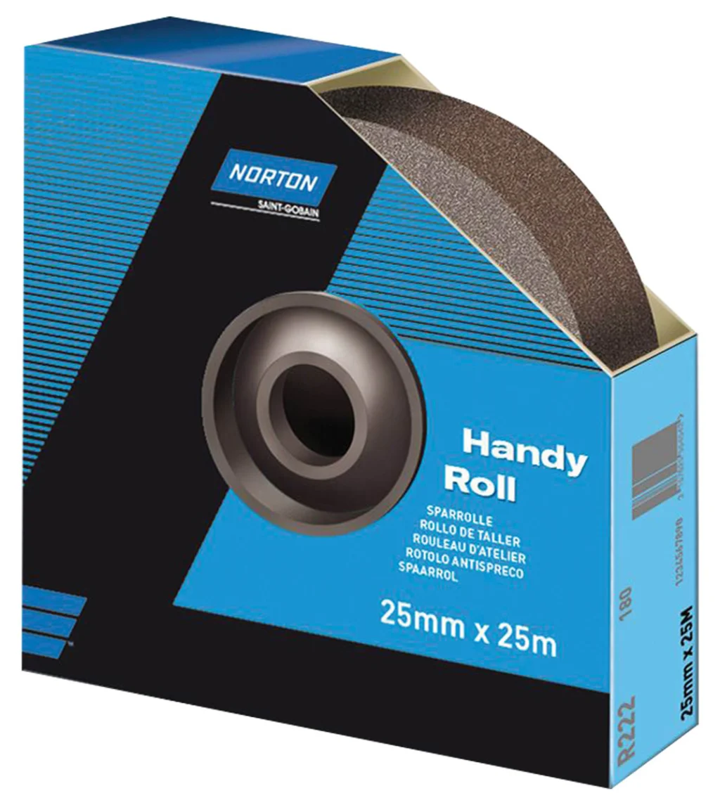 Norton P100 Grit Fine Sandpaper Roll, 25m x 50mm - RS Components Vietnam