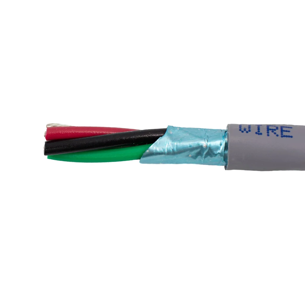 Alpha Wire 4 Core Screened Control Cable, Black, Grey PVC Sheath, 24 ...