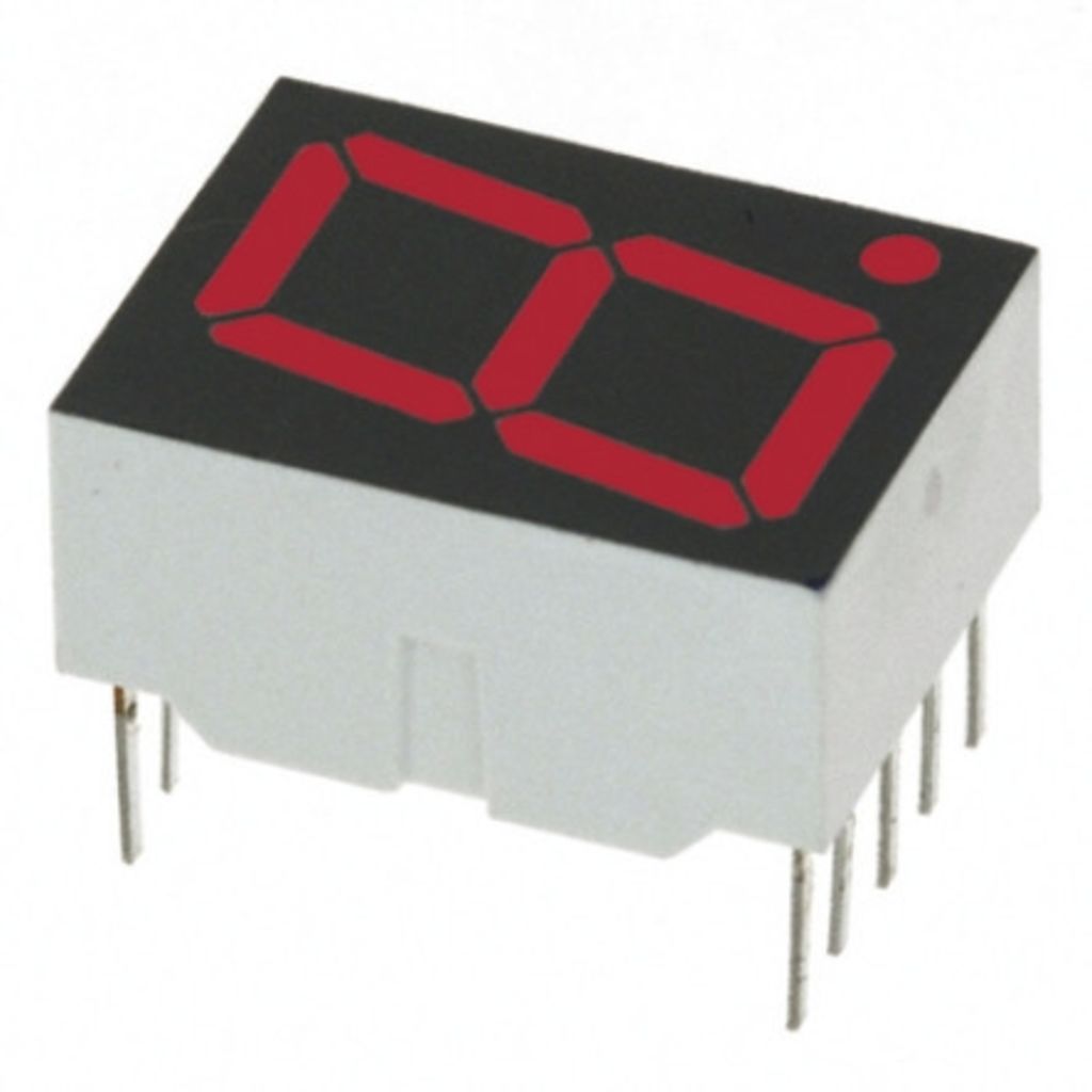 HDSP-H103 Broadcom 7-Segment LED Display, CC Red 4.2 mcd RH DP 14.2mm ...