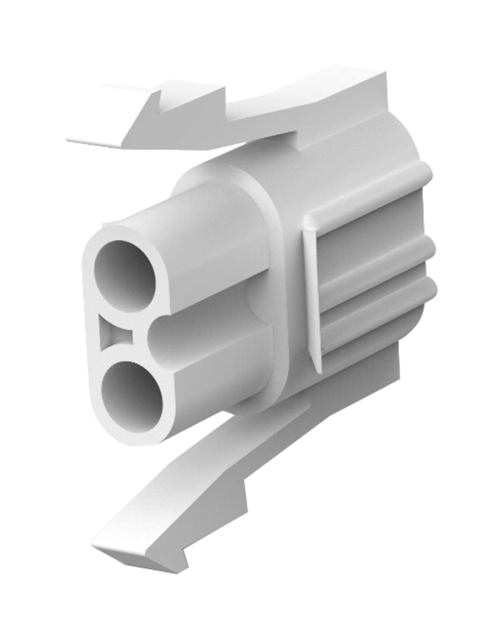 TE Connectivity, Commercial MATE-N-LOK Male Connector Housing, 5.98mm Pitch, 2 Way, 1 Row - RS ...