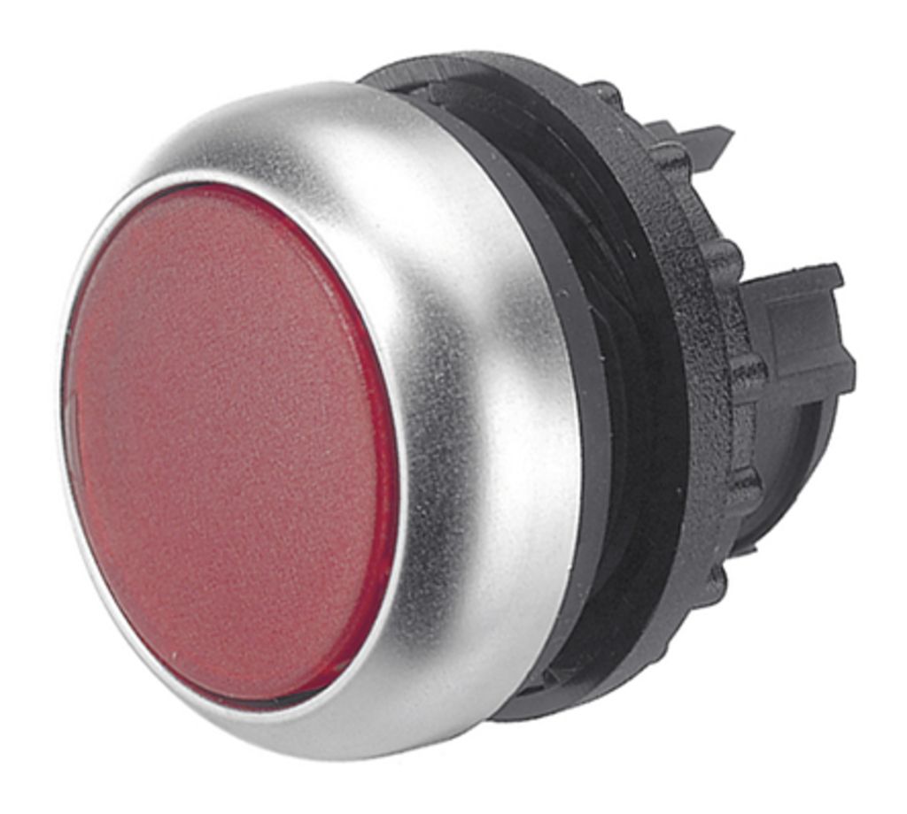 Eaton Round Illuminated Red Push Button Head - Momentary, M22 Series ...