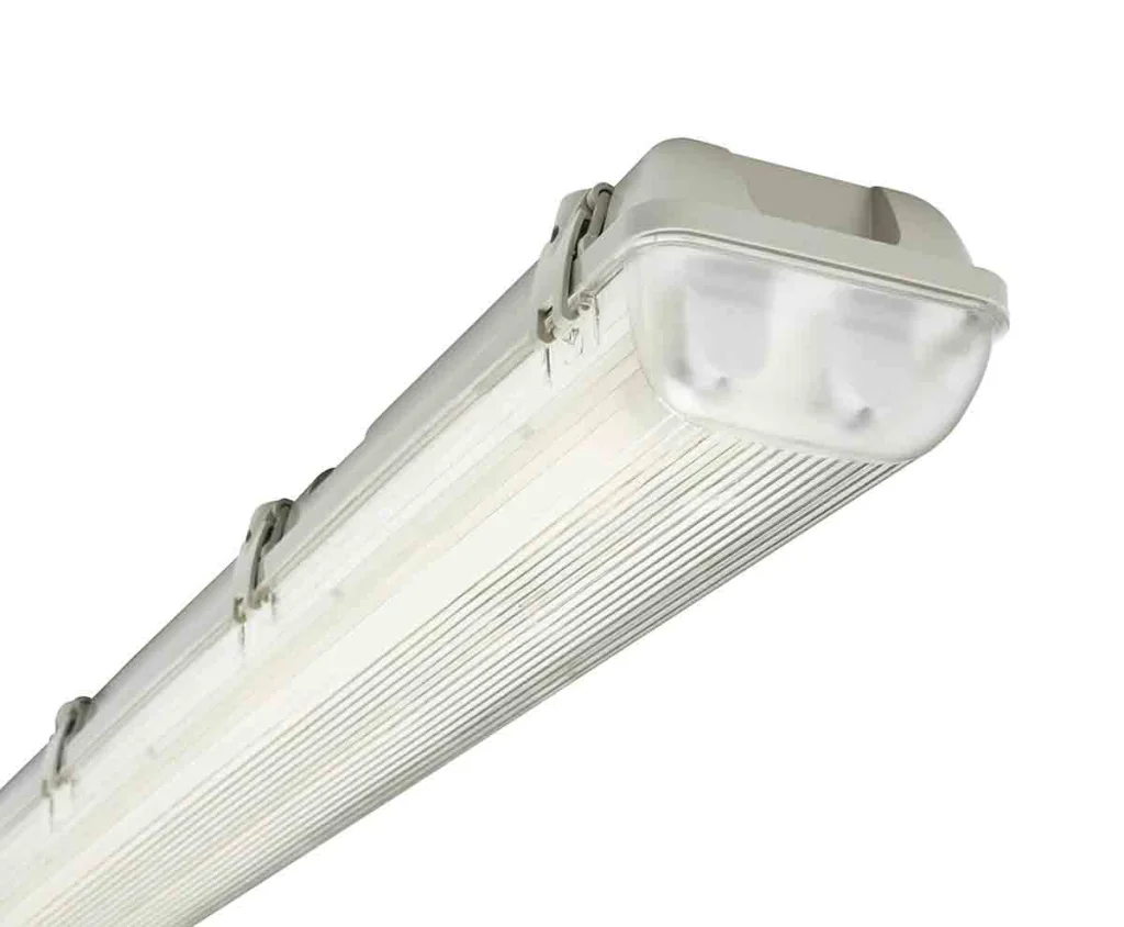 RS PRO 72 W Fluorescent Batten Light, 230 V Batten Damp Proof Light, 2 ...
