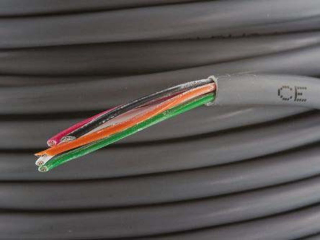 Alpha Wire Unscreened Multicore Data Cable, 0.35 mm², 22 AWG, 30m, Grey ...