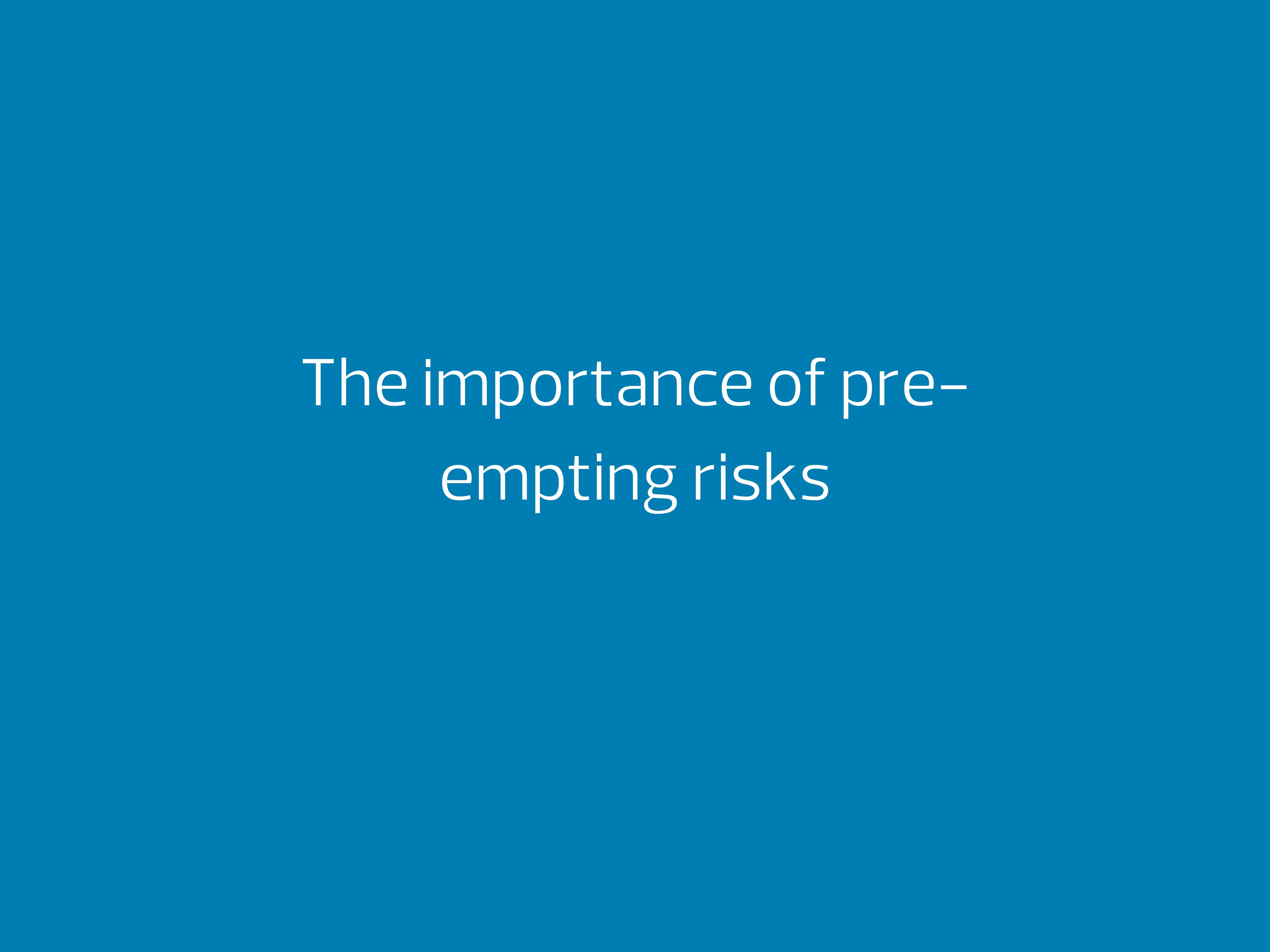 The importance of pre-empting risks | RSM Malta