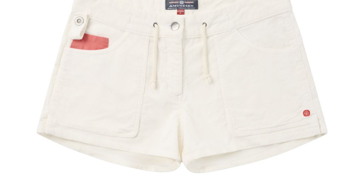3incher concord shorts g.dyed dame hvit