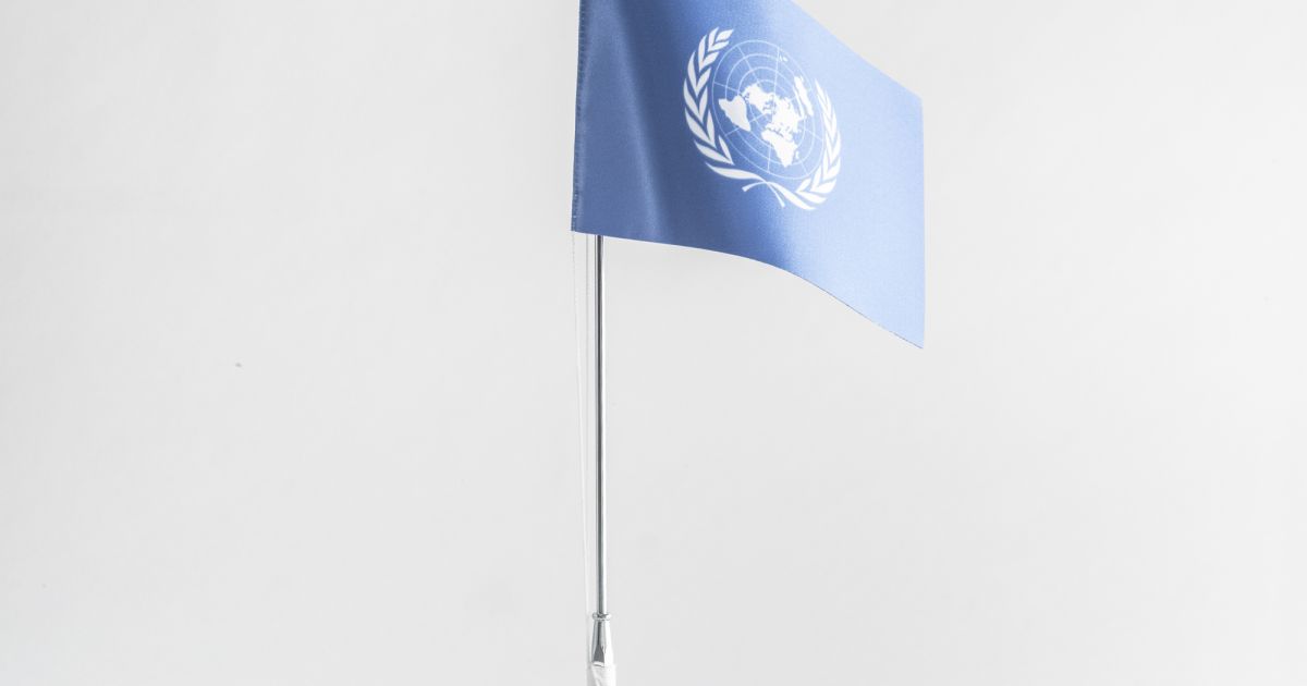 FN-flagget - bordflagg | Oslo Flaggfabrikk