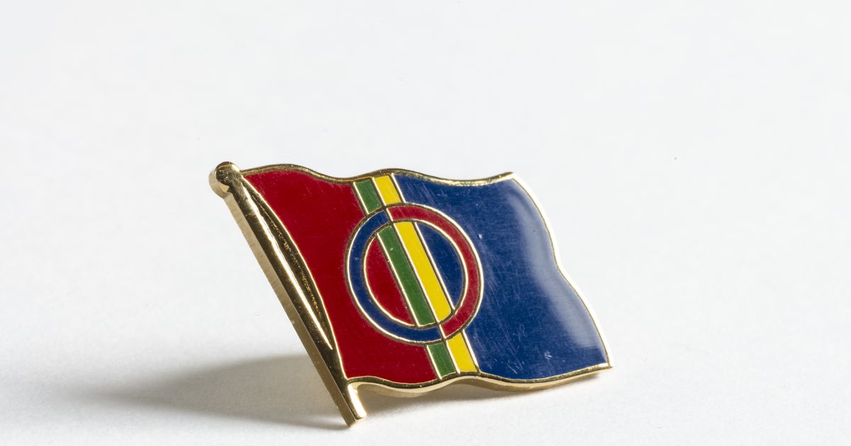 Samisk flagg pins