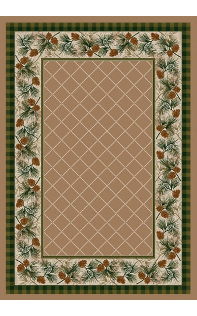 American Dakota National Park Evergreen Brown | Rug Studio