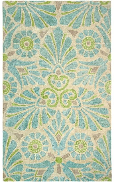 Company C Painted Medallion 10196 Lake | Rug Studio