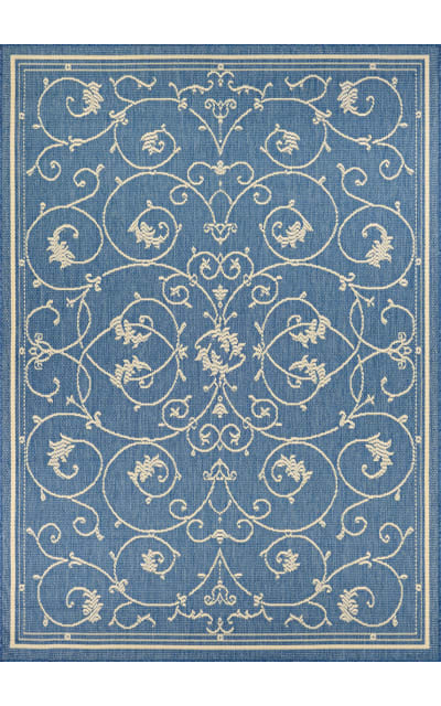 Couristan Recife Veranda Champ - Blue 173304 | Rug Studio
