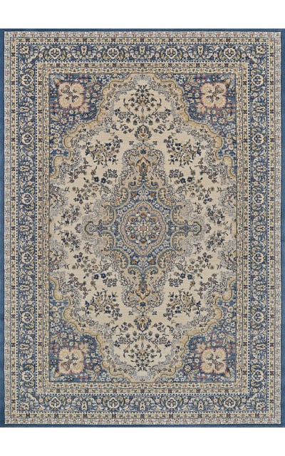 Couristan Old World Classics Floral Tabriz Alabaster - Powder Blue ...