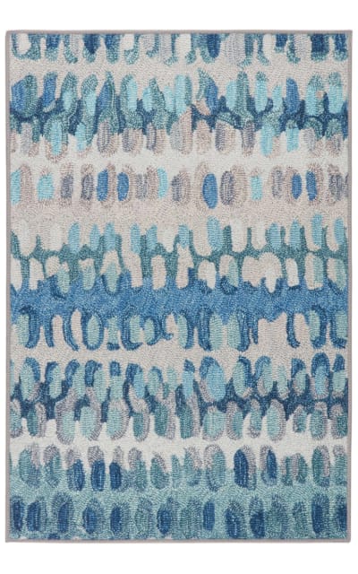 Dash and Albert Paint Chip Washable Blue | Rug Studio