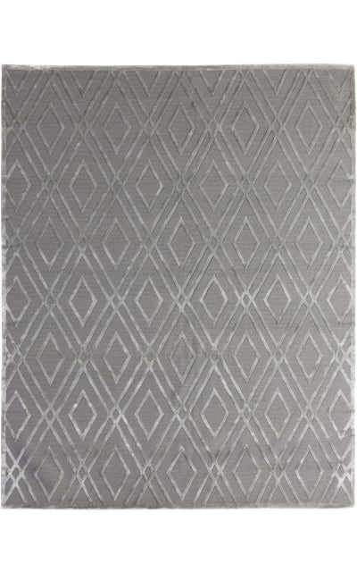 Exquisite Rugs Metro Velvet Hand Knotted 9958 Platinum | Rug Studio