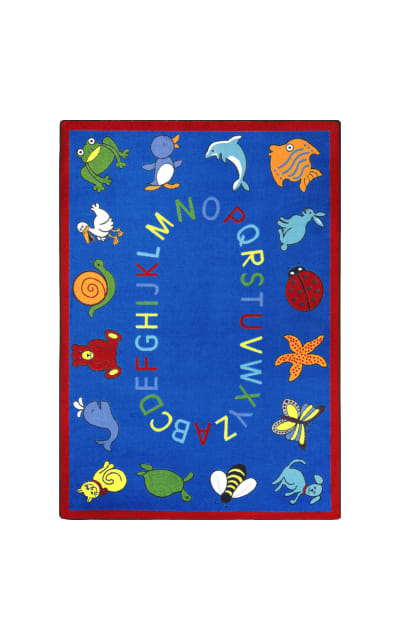 Joy Carpets Kid Essentials Abc Animals Blue | Rug Studio