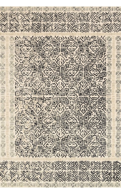 ED Ellen DeGeneres Crafted by Loloi Boeceto Boc-02 Ivory - Black | Rug ...