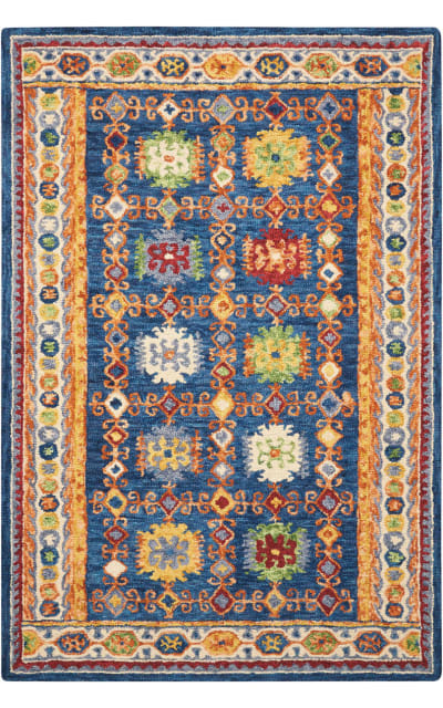 Nourison Vibrant Vib09 Navy | Rug Studio