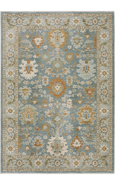 Oriental Weavers Maeve Mae02 Blue - Rust | Rug Studio