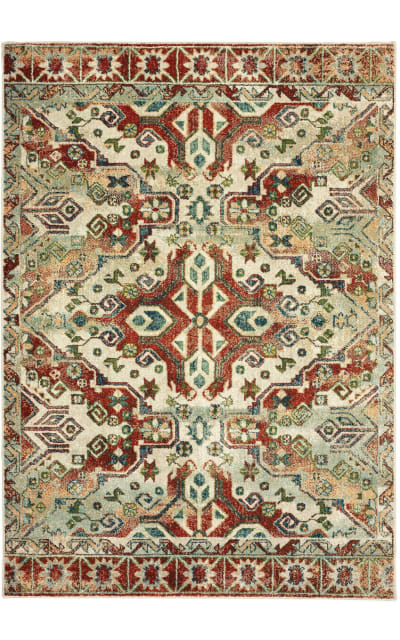Oriental Weavers Dawson 8533a Rust - Ivory | Rug Studio