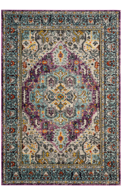 Safavieh Monaco Mnc251l Violet - Light Blue | Rug Studio