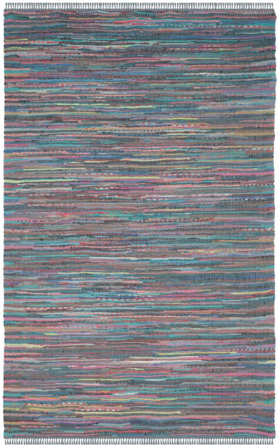 Safavieh Rag Rug Rar121k Aqua - Multi | Rug Studio