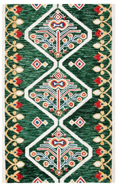 Aspen Apn703y Green - Ivory | Rug Studio