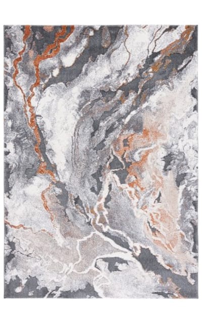 Safavieh Cyrus Shag Cyr121h Dark Grey - Orange | Rug Studio