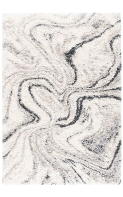 Safavieh Fontana Shag Fnt848a Ivory - Grey | Rug Studio