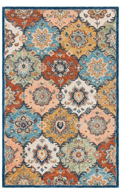 Safavieh Heritage Hg357m Blue - Rust | Rug Studio