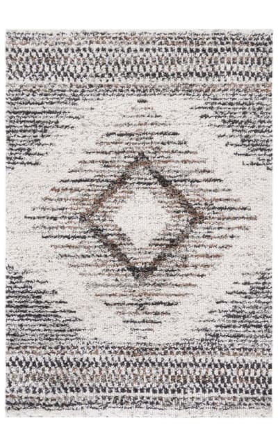 Safavieh Jericho Shag Jer110Z Black - Rust | Rug Studio