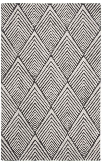 Safavieh Micro-Loop Mlp151H Charcoal - Ivory | Rug Studio