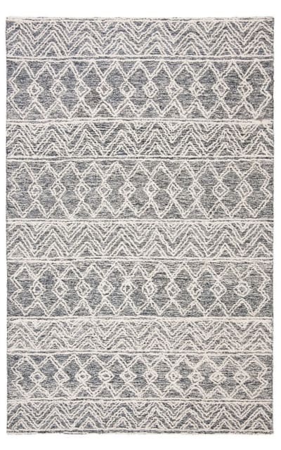 Safavieh Micro-Loop Mlp203A Ivory - Black | Rug Studio