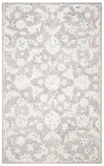 Safavieh Micro-Loop Mlp506F Grey - Ivory | Rug Studio