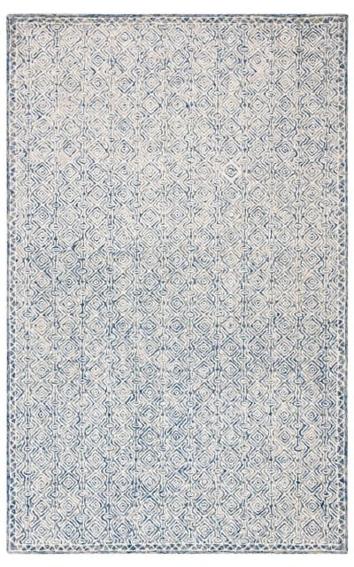 Safavieh Micro-Loop Mlp526N Navy - Ivory | Rug Studio