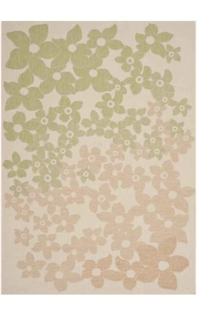 Martha Stewart Field Flowers MSR4246-218 Beige - Sweet Pea | Rug Studio