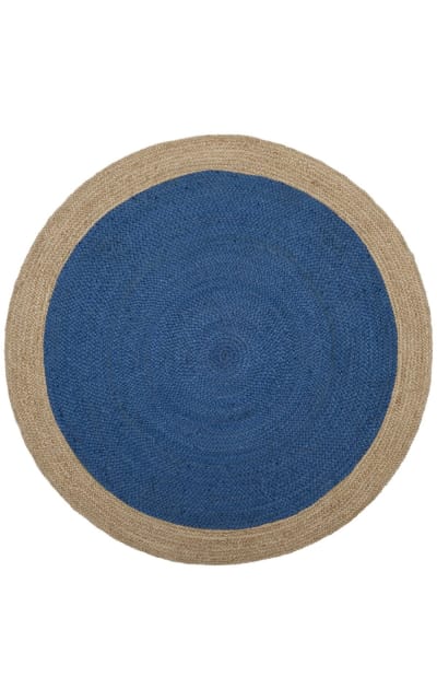 Safavieh Natural Fiber Nf801D Royal Blue - Natural | Rug Studio