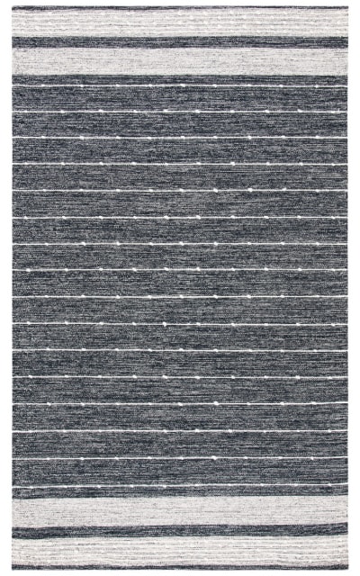Safavieh Striped Kilim Stk509Z Black - Ivory | Rug Studio