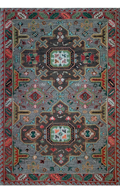 Tibet Rug Company Soumak Kuba Gray | Rug Studio