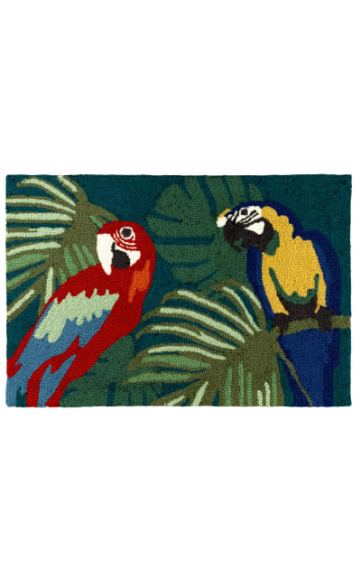 Trans-Ocean Frontporch Parrot Pals 456744 Multi | Rug Studio