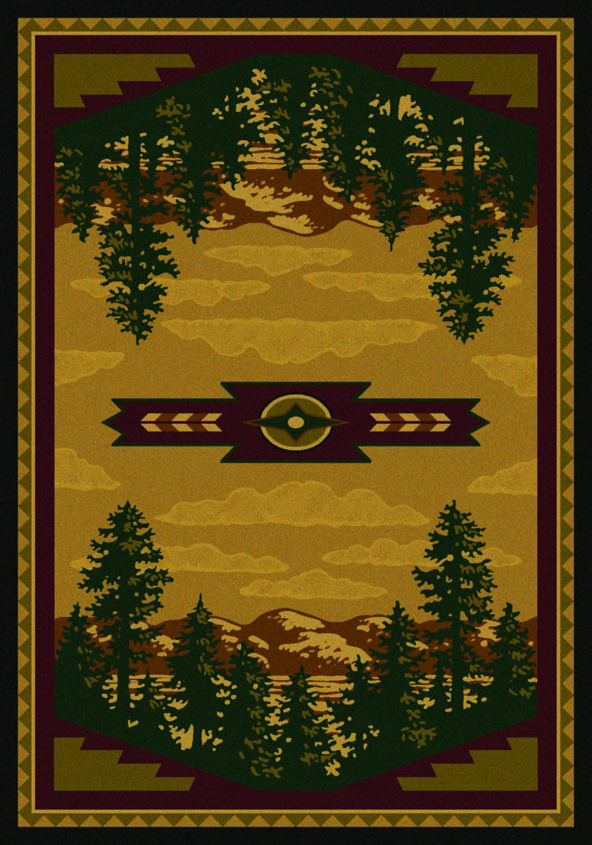 American Dakota National Park Autumn Point Brown | Rug Studio