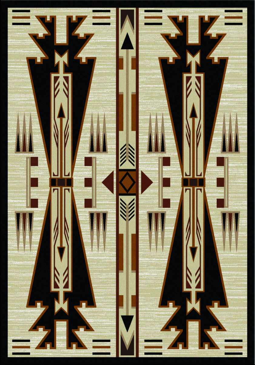 American Dakota Voices Horse Thieves Natural | Rug Studio