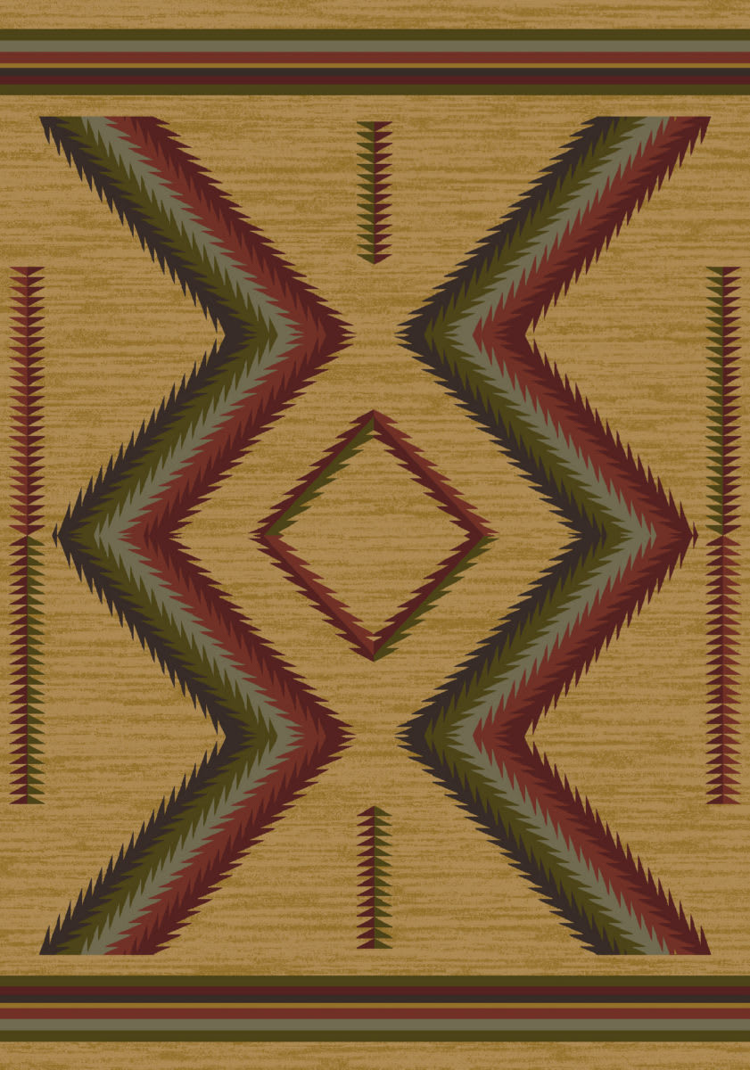 American Dakota Voices Hour Glass Brown | Rug Studio