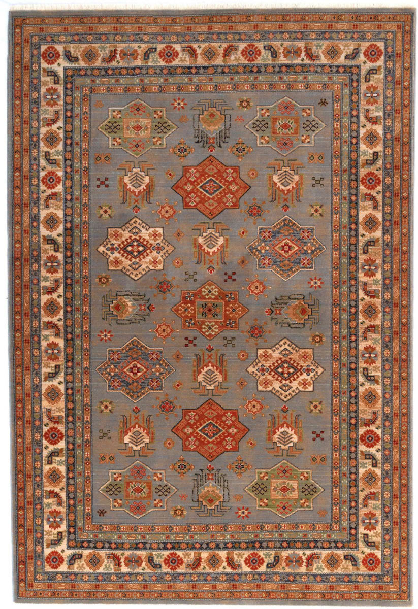 Capel Lineage Medallion 3458 Steel Blue | Rug Studio