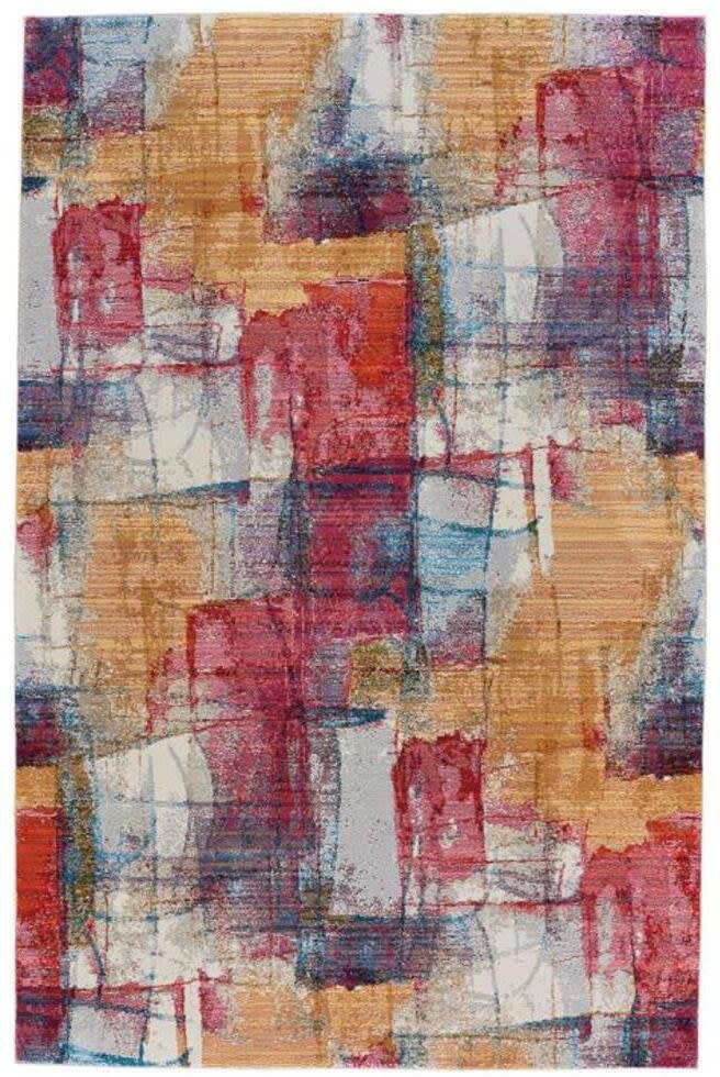 Capel Fuego Canvas 3812 Red Multi | Rug Studio