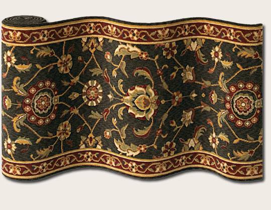 Couristan Royal Luxury Brentwood Ebony 1323-0003 Custom Length Runner ...