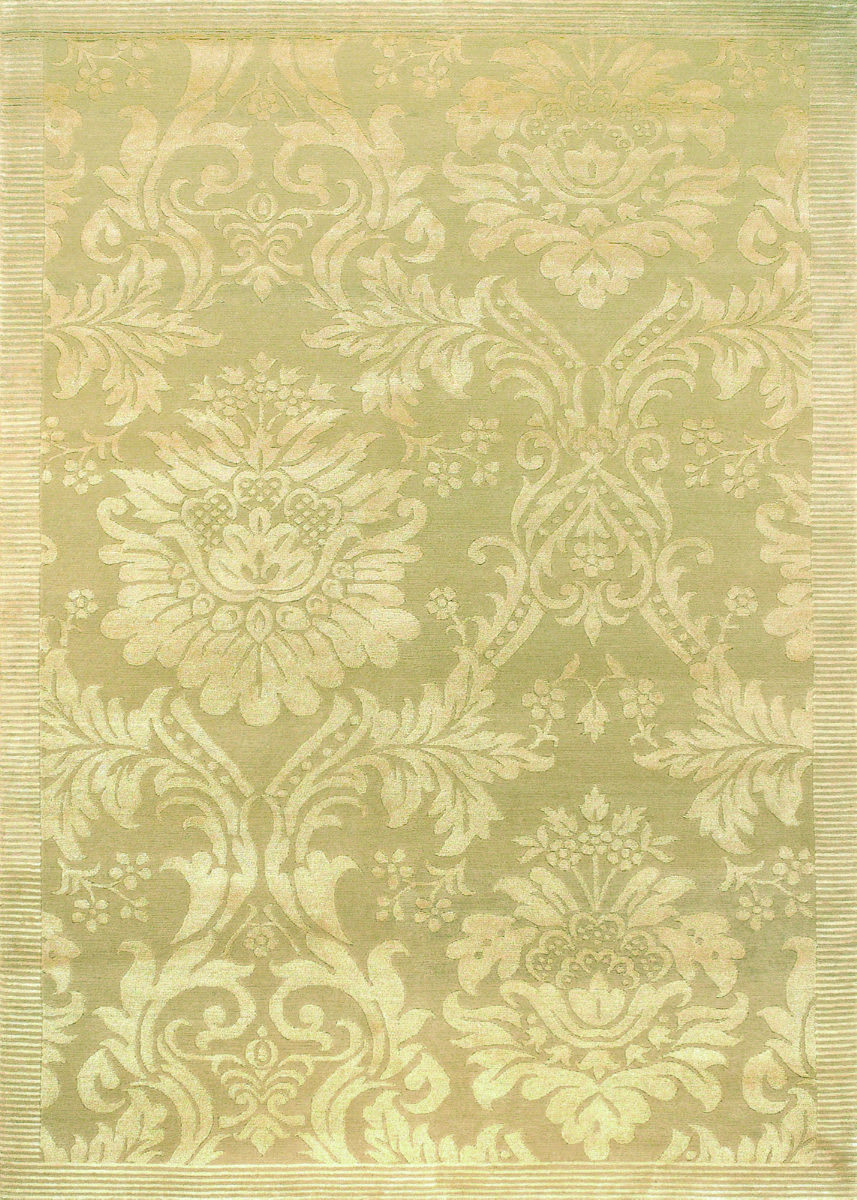 Couristan Impressions Antique Damask Gold - Ivory Clearance | Rug Studio