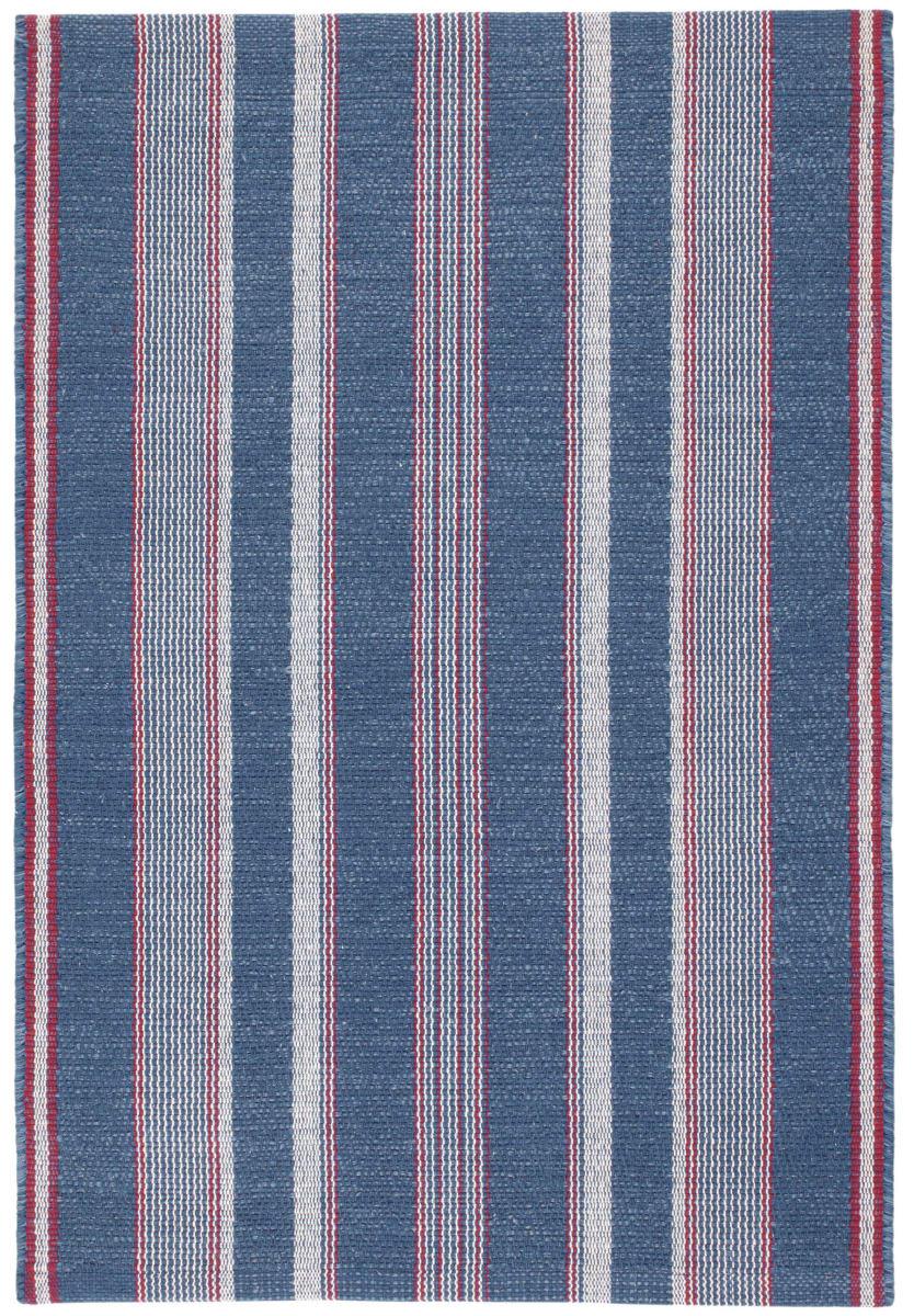 Dash and Albert Camden Stripe Handwoven Denim | Rug Studio