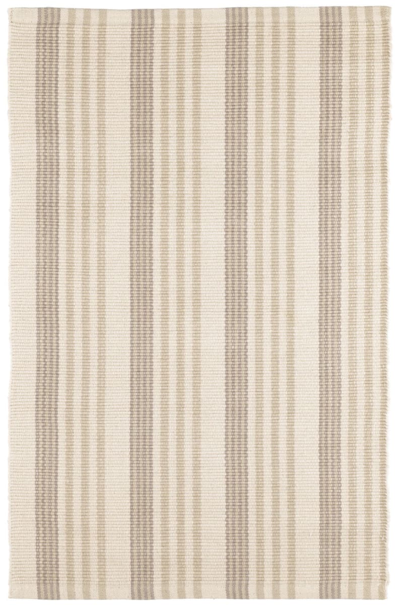 Dash and Albert Putney Stripe Woven Ivory | Rug Studio