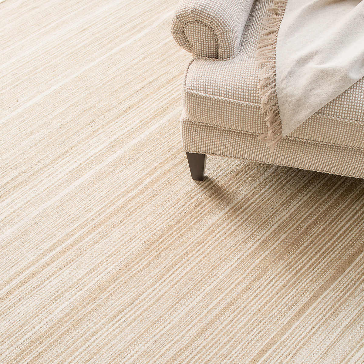 Dash And Albert Melange Linen Natural | Rug Studio