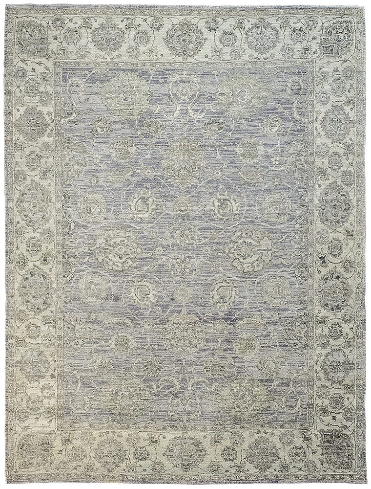 Due Process Jagapatti Vintage Vintage Tabriz Lilac - Cream | Rug Studio