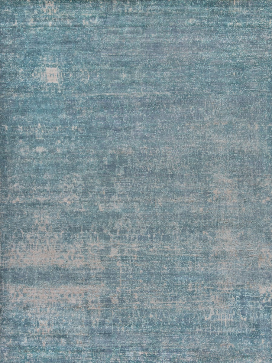 Exquisite Rugs Reflections Hand Woven 2517 Teal | Rug Studio